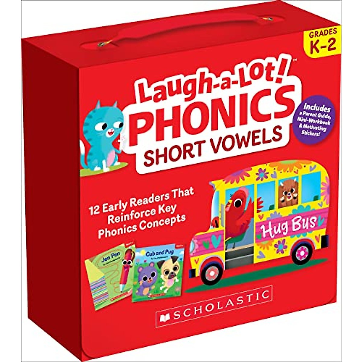 Laugh-A-Lot Phonics: Short Vowels (Parent Pack): 12 Engaging Books That Teach Key Decoding Skills to Help New Readers Soar