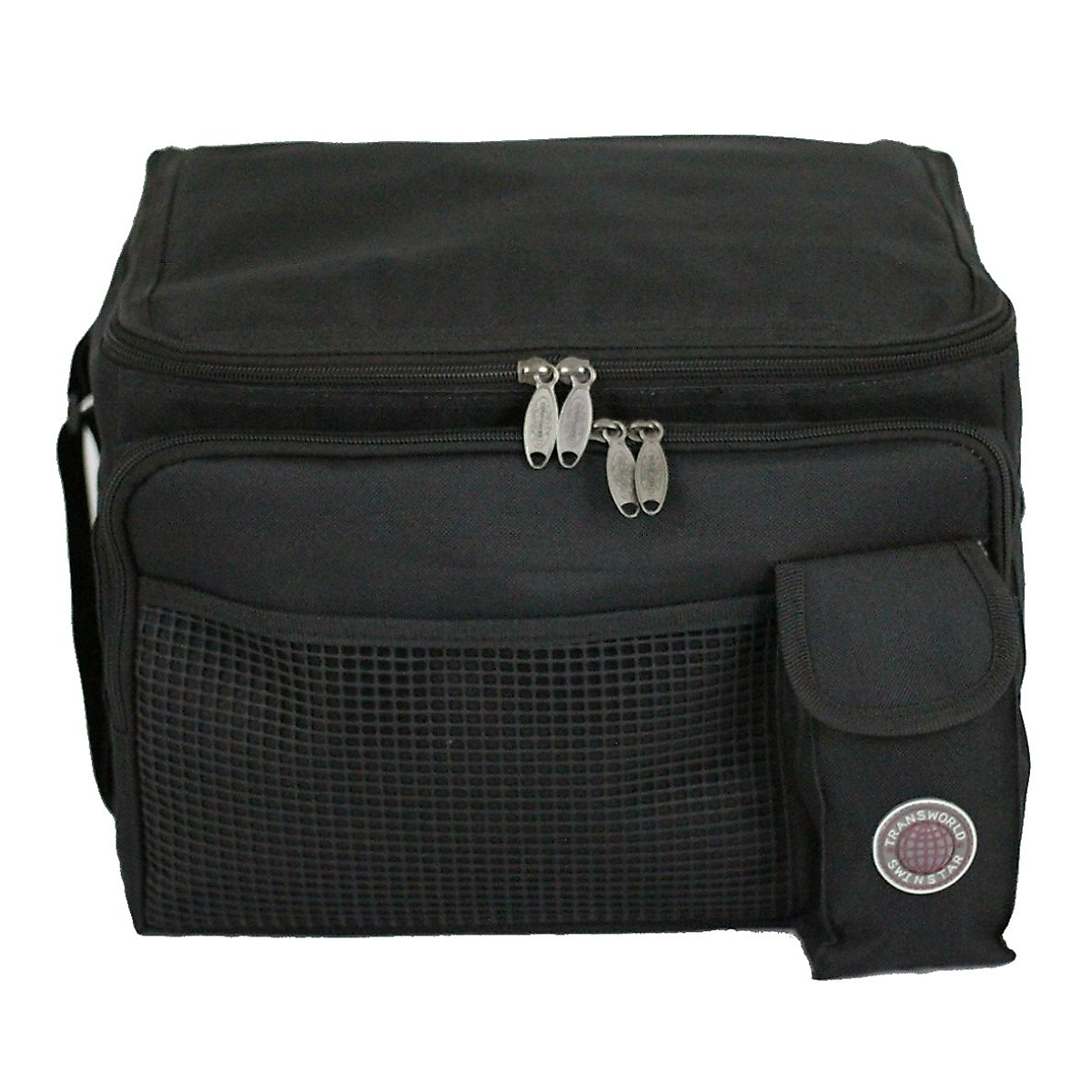 Transworld Durable Deluxe Insulated Lunch Cooler Bag (Many Colors and Size Available) (13 1/2"x10"x10", Black)