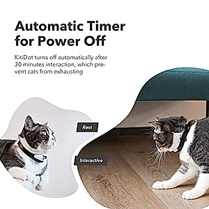 Cheerble [3 Beam Modes] KitiDOT Interactive Laser Toy for Indoor Cats Kittens, Adjustabl Electric Cat Collar Smart Toy, Fun Birthday Toy