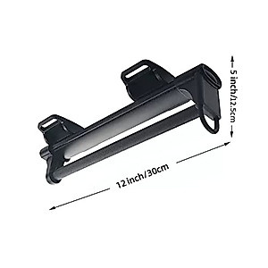 Pull Out Clothes Hanger Rod Adjustable Wardrobe Clothing Rail Hanger Rack Bar for Pants Clothes tainless Steel (30 cm/11.8 inch)