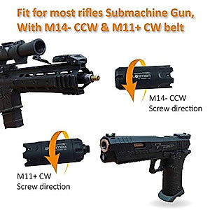 ACETECH-Blaster- Tan Color Muzzle Flame Tracer with M14- CCW and M11+ CW