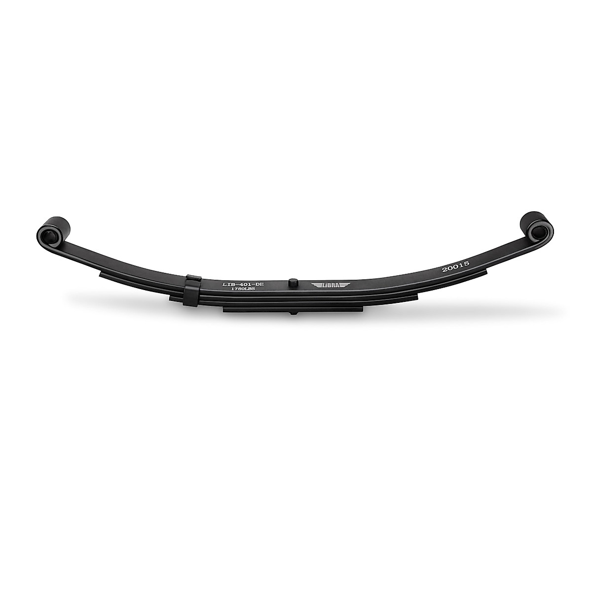 LIBRA New Trailer Leaf Spring-4 Leaf Double Eye 1750lbs for 3500 Lbs Axle - 20015 Set 1