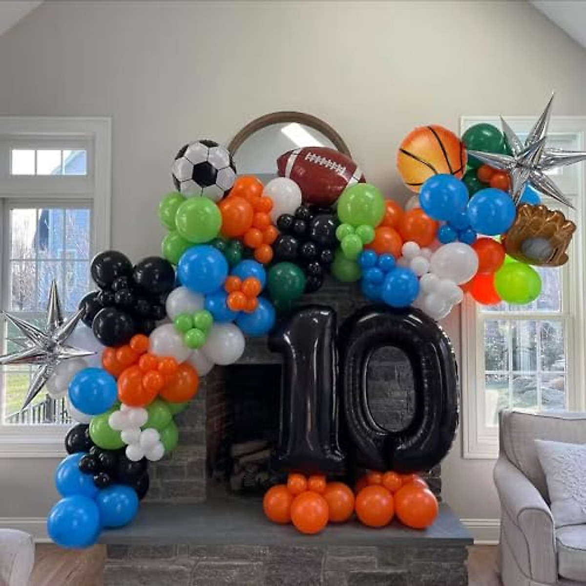 Sports Party Decorations Kit - 156 Pcs for Sports Themed Birthdays