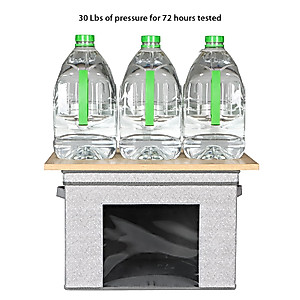 Univivi Foldable Fabric Storage Boxes Large Storage Bins with Lids [4-Pack] Collapsible Storage Cubes Organizer Containers Organization Baskets for Home, Bedroom, Closet (Gray, 17“ x 12” x 12")