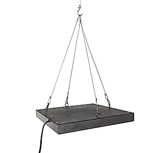 HQRP 660 nm 14W 225 LED Pure Red Grow Light Panel for Growing Flowers Orchids, Bonsai, Hibiscus, Saffrons + Hanging Kit