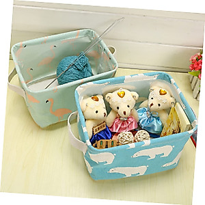 Zerodeko Fabric Organizer Bins Organizer Baskets Collapsible Storage Bins Finishing Basket Foldable Fabric Storage Bins Foldable Storage Cubes
