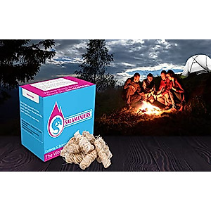 Salamanders Fire Starters 32 pcs | Natural Firestarter's for BBQ, Campfires, Fireplace, Charcoal, Wood Stove, Fire Pit, Pizza Oven and Smokers | All Weather, Non-Toxic | Indoor/Outdoor Use
