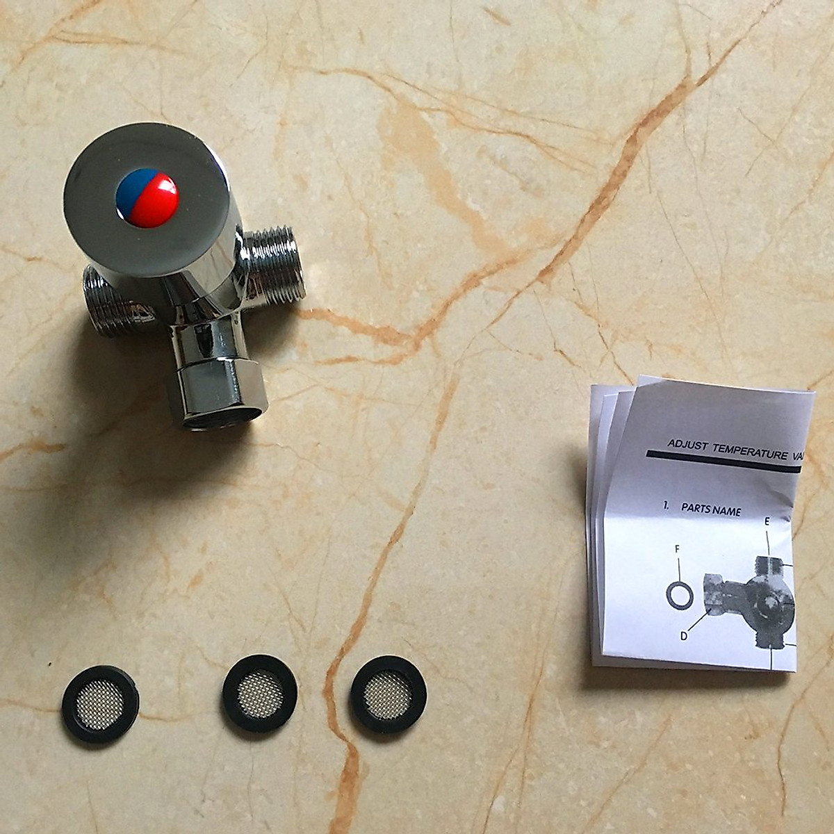 Hot & Cold Water Mixing Valve Temperature Control Mixer for Automatic Sensor Faucet