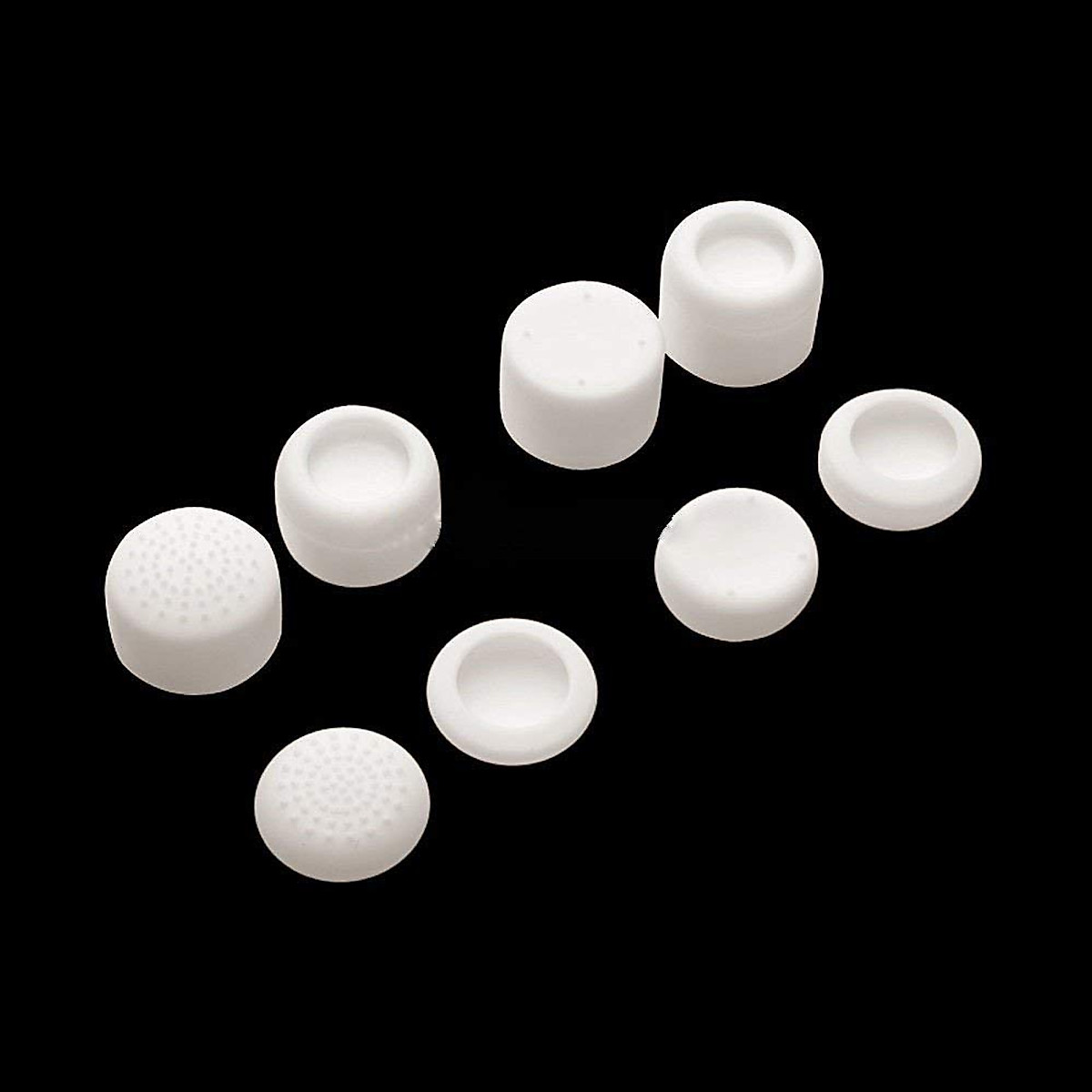 Analog Controller Raised Thumb Stick Grips Thumbsticks Joystick Cap Cover for PS4, PS3, Switch Pro, Xbox one, Xbox 360, Wii U, PS2 Controller (Pack of 8 pcs White)
