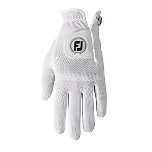 FootJoy Women's StaCooler Golf Glove, Pearl Large, Worn on Left Hand