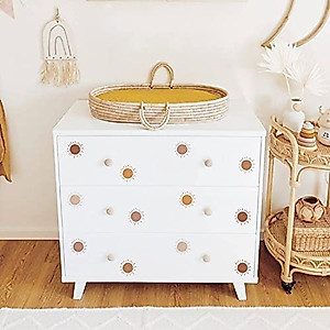 funlife Peel and Stick Boho Sun Wall Decals, Self Adhesive Sunshine Wall Stickers Rustic Country, PVC Boho Wall Art Stickers for Kids Bedroom Playroom Nursery Room Home Decor Decal