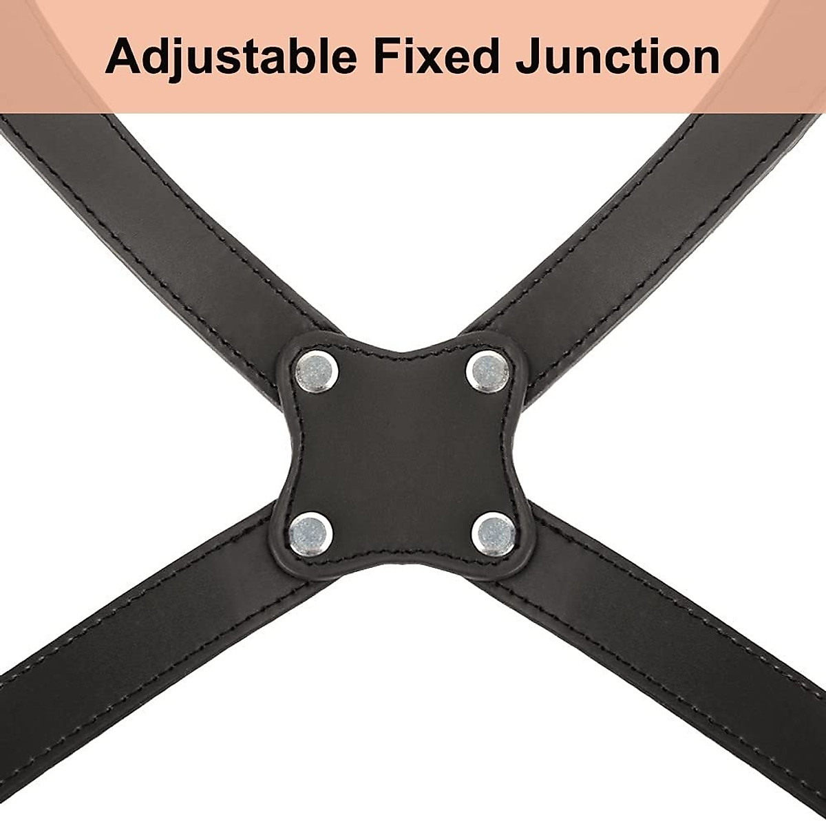 Dual Shoulder Holster, PU Leather Gun Holster Adjustable Concealment Holster for Men Women(Include Spare Screws) Black