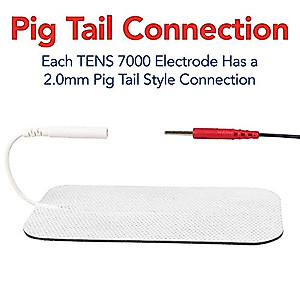 TENS 7000 Official TENS Unit Replacement Pads 32 Pack - 16-2" X 2", 16-2" X 4" TENS Unit Electrode Pads Compatible with Most TENS Machines Replacement Electrodes Value Pack