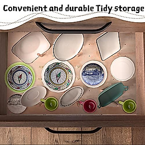 30 x 21 Inch Wood Drawer Peg Board with 20 Pegs Adjustable Deep Drawer Peg Board System Wood Drawer Organizer for Home Kitchen Shelf Cupboard Storage Food Containers Cookware Serveware Utensils