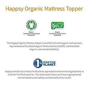 Happsy Organic Mattress Topper - Full