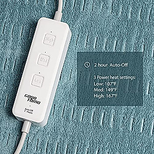 GOQOTOMO Heating Pad Fast-Heating Technology for Back/Waist/Abdomen/Sh-oulder/Neck Pain and Cramps Relief - Moist and Dry Heat Therapy with Auto-Off Hot Heated Pad by-HF-G