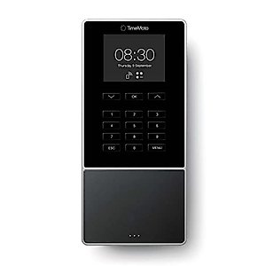 TimeMoto TM–616 Employee Time Clock With RFID and PIN Punching, Office Time Card Machine For Up to 200 Users, Clocking, Scheduling, Timesheets, Reports, Wi-Fi, App for iOS/Android, 3-Year Warranty