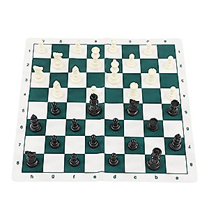 LISND Portable Travel Chess Set Lightweight Folding Roll Up Entertainment Game Compact Portable Picnic Travel Chess Set Wang Gao 95MM