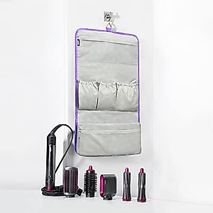 BUBM Waterproof Travel Storage Case Organizer for Dyson Airwrap, Pre-Styling Dryer, 4 Curling Barrels, 2 Smoothing Brushes and Volumizing Brush