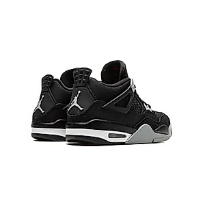 Jordan Youth Air 4 GS DV0553 006 Black Canvas - Size 5Y