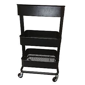 Raskog Home Kitchen Storage Utility cart-Black
