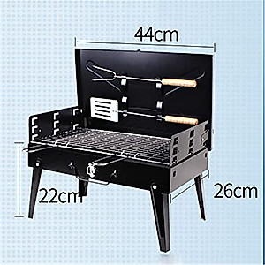 XIONGGG Charcoal Barbecues BBQ Grill Rack, Folding Portable Smoker Grill Racks for Outdoor, Travel, Picnic, Camping, Garden Summer Party