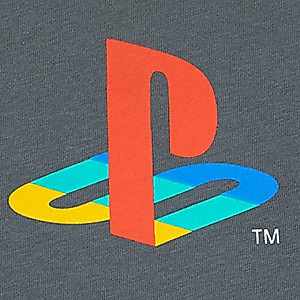 PlayStation Boys Gaming T-Shirt Video Game Short Sleeve Top for Kids Gray Size 8