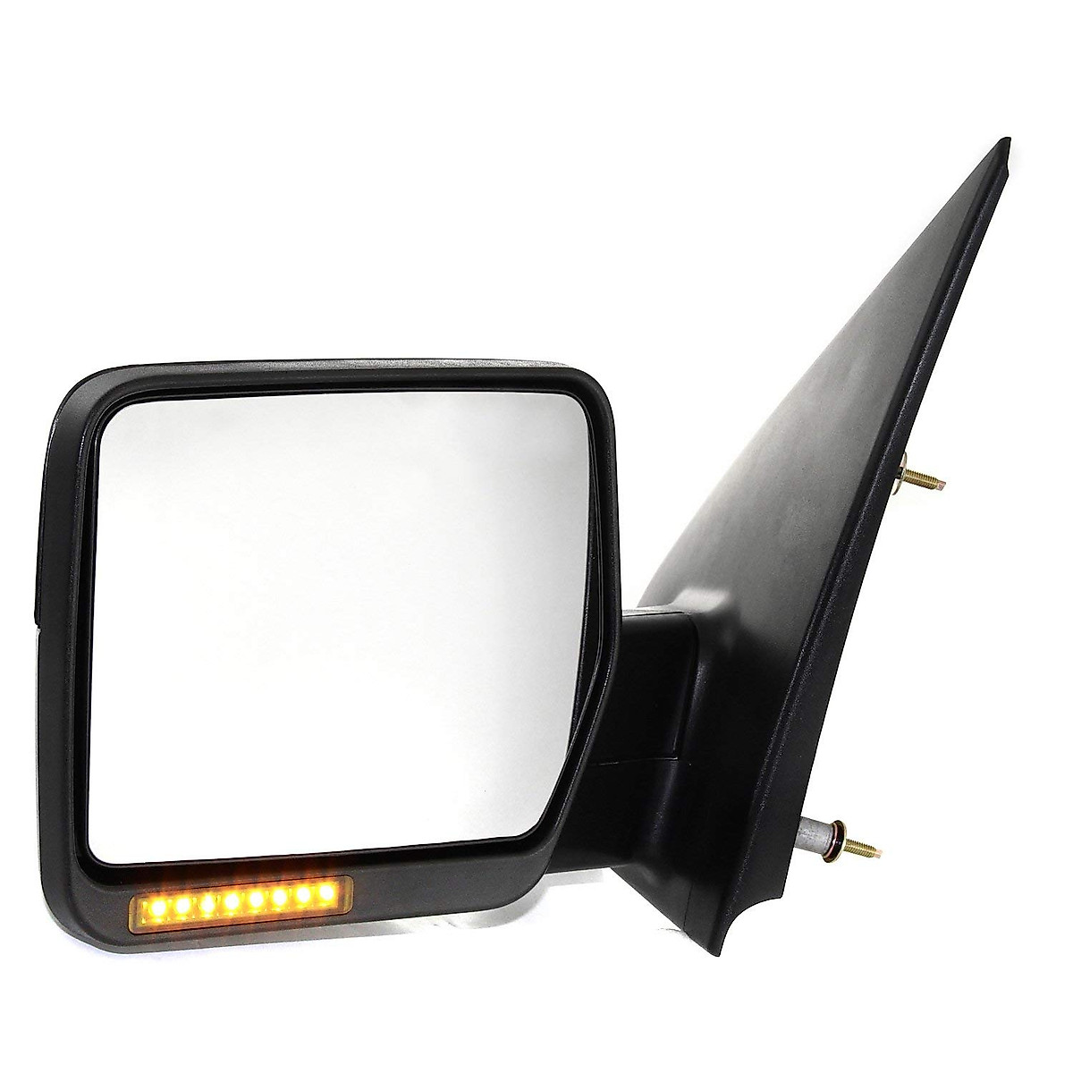 Kool Vue Left & Right Power Heated Door Mirrors Compatible With Ford F-150 2004-2006 With Signal Light Textured Pair Crew Cab & Extended Cab, New Body