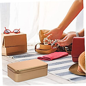 Zerodeko 12 pcs gift packaging iron box small kitchen canister Tea Tin Canister large metal container bags decorative paper Empty Tin tissue jar coffee decor Tinplate Tin baby cover candy