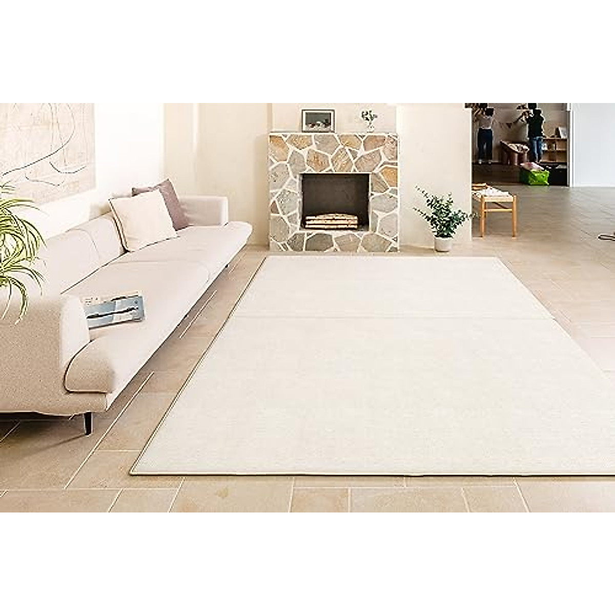 Parklon LaPure Soft Cushioned Baby Play Mat (Jelly Terrazzo + Sage Beige, One-Piece, Reversible, Water Resistant, Large)