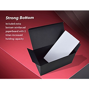 HUAPRINT Black Gift Box,Gift Boxes with Lids 9x4.5x4.5inch,24pcs Paper Gift Box Bulk,Rectangle Gift Boxes for Presents,Birthday,Bridesmaid Proposal,Groomsmen Engagements,Baby Showers, Christmas,Wedding Party Favor,Crafting Cupcake,Holidays