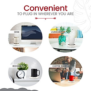 Candle Warmer Plate Safely Releases Scents Without a Flame- Used as Candle Jar Warmer, Candle Melter, Coffee Warmer, Mug Warmer, Cup Warmer in Your Home & Office, 1 Pack, White