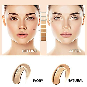 Perebella Skin Tone CC Cream SPF 50,Colour Correcting Self Adjusting for Mature Skin,Cosmetics Pre-makeup Primer Moisturizing Concealer Brightening Skin Tone (2Bottle,Nature)