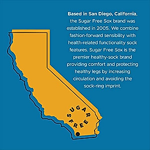 Sugar Free Sox Health & Comfort Womens Diabetic Crew Socks 3 Pack (9-11, Black/White/Grey)