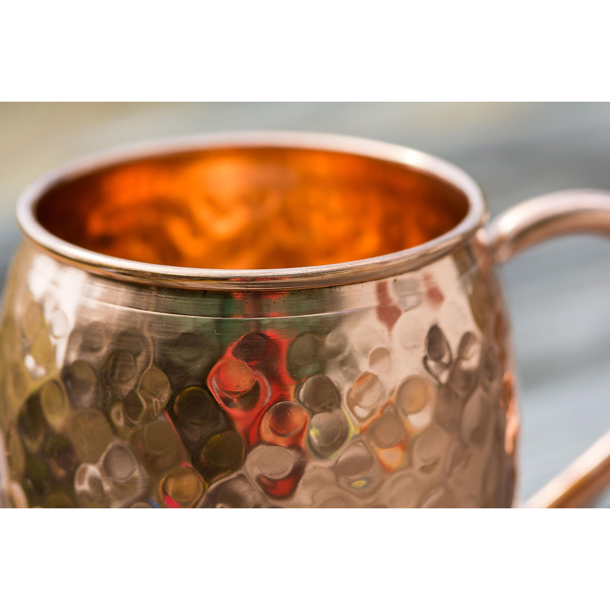 Copper Barrel Mug for Moscow Mules - 16 oz - 100% Pure Copper Mug by Alchemade - Includes FREE E-Recipe book