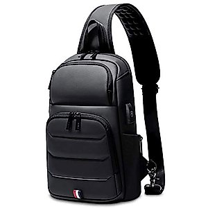 YUKABAN Sling Bag Waterproof Crossbody Chest Bag Sling Backpack with USB Charging Port One Shoulder Bag for Men Women