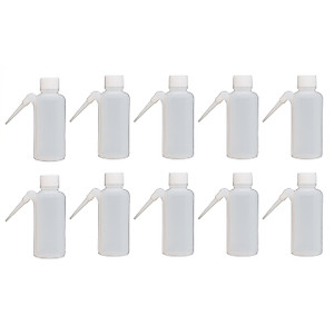 GSC International WB125-10 Wash Bottle, Graduated, 125ml, Pack of 10