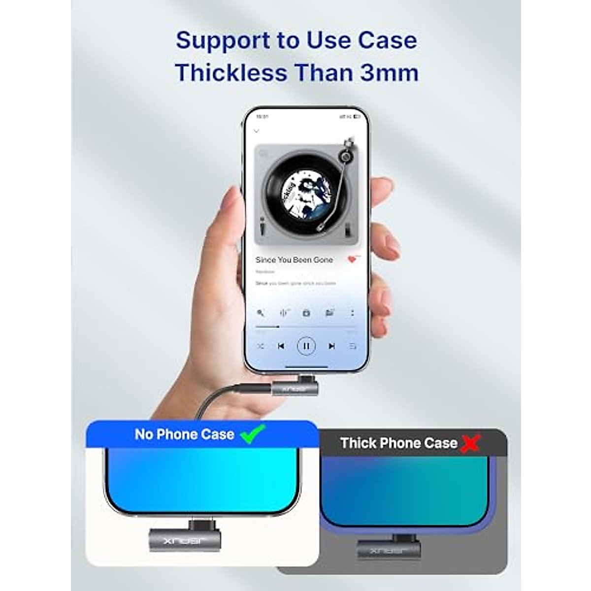 JSAUX 2Pack Right Angle USB C to 3.5mm Audio Adapter, Type USB C to Headphone Jack Dongle Aux Adapter Compatible with Samsung Galaxy S23 S23+ S23 Ultra, S22 S21 S20,iPad Pro, MacBook, iPhone15 - Grey