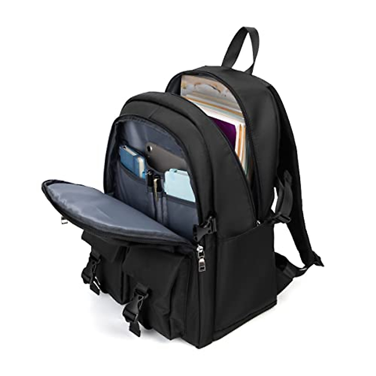 Allviper Fashion School Schoolbag Roomy Laptop Backpack for Girl and Boy Travel Daypack Black