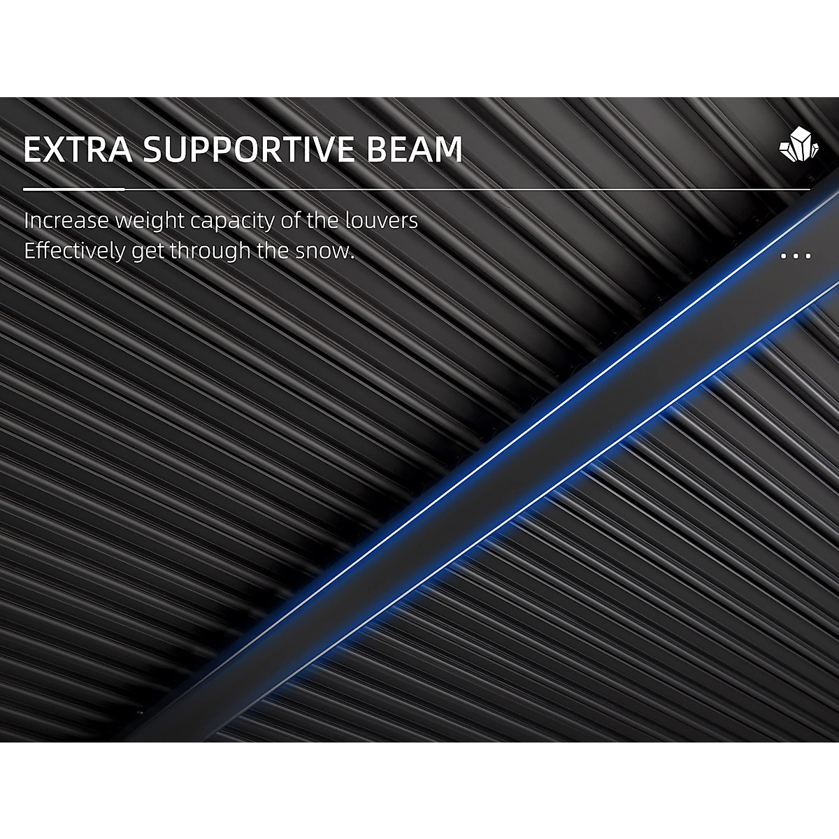 PURPLE LEAF 11.5' × 17.7' Outdoor Louvered Pergola with Adjustable Hardtop Gazebo Sun Shade Patio Aluminum Pergola