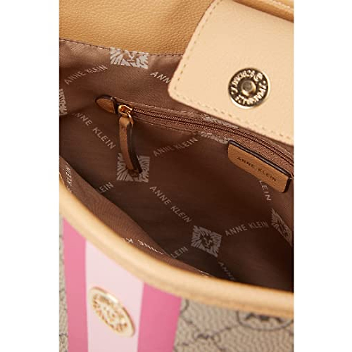 Anne Klein Logo Varsity Tote Pink One Size