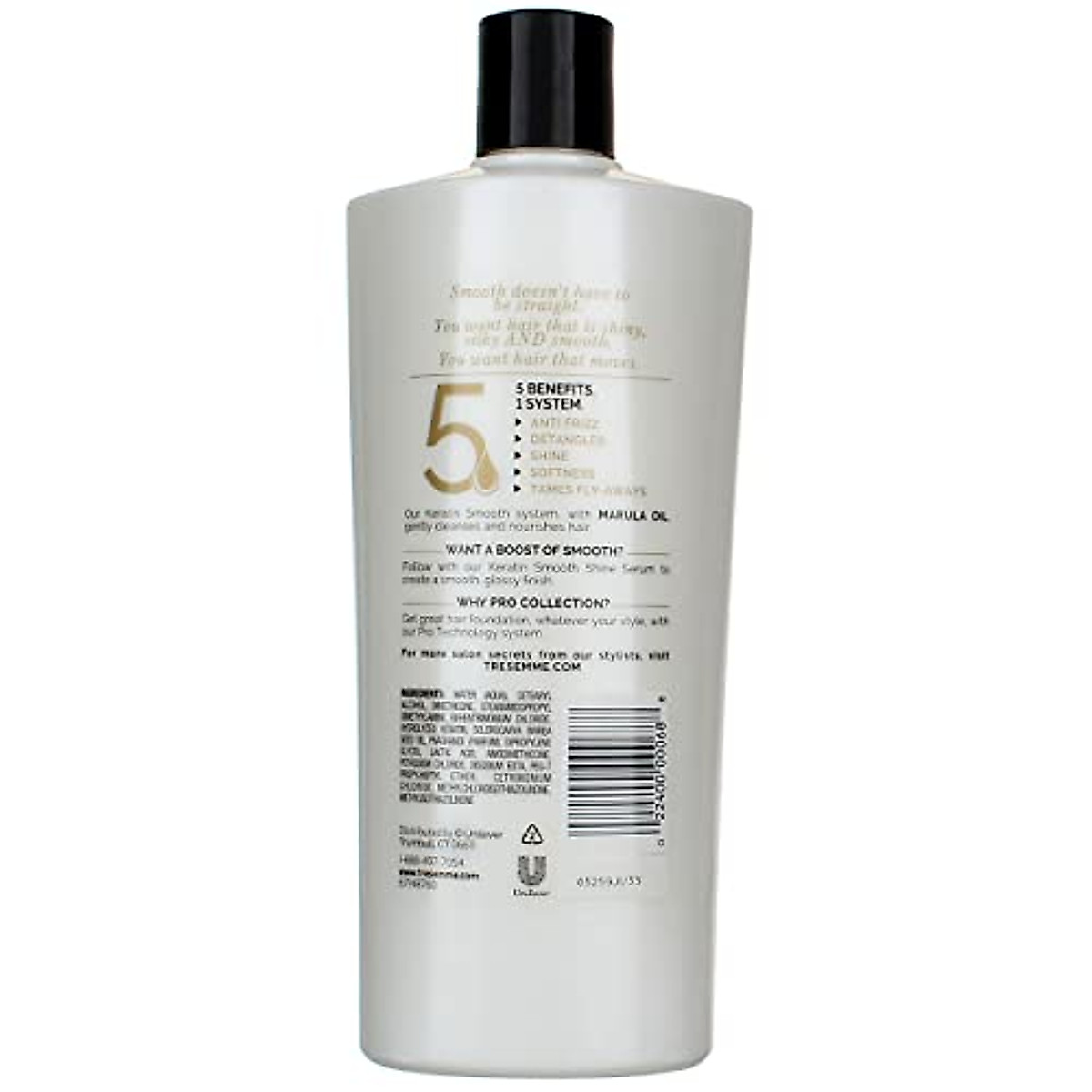 Tresemme Conditioner Keratin Smooth With Marula Oil 22 Ounce (650ml) (3 Pack)