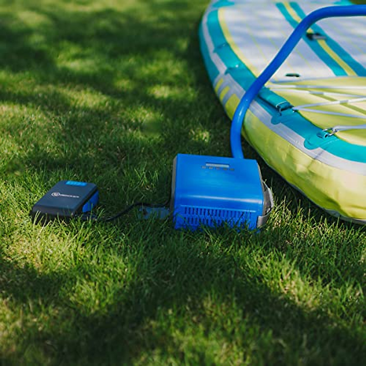 iROCKER Portable Battery - 12V DC Power Outlet and USB plugin Compatible with Electric Pump for Inflatable Stand Up Paddle Boards