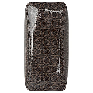 Calvin Klein Clara Mini Satchel Crossbody, Brown/Khaki/Black Logo