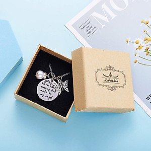 LParkin Sister Memorial Necklace My Sister Was So Amazing God Made Her My Angel Sympathy Gift (Necklace)