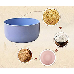 Nicunom 12 Pack Cereal Bowls, 15 OZ Unbreakable Wheat Straw Bowl Sets - Lightweight Noodle Soup Rice Salad Bowls Dishwasher Microwave Safe Bowl for Kids Children Toddler