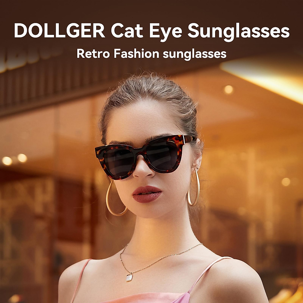 Dollger 2PCS Retro Cat Eye Sunglasses for Women Men Vintage Square Fashion Cateye Tortoise Sunglasses Leopard+BLACK