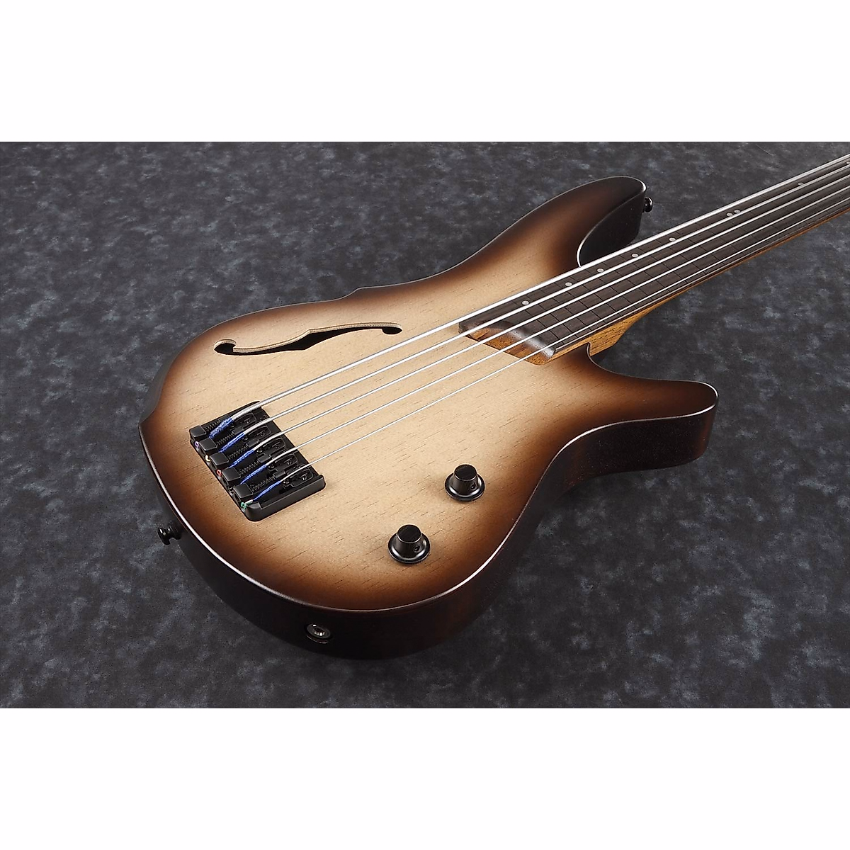 Ibanez SRH505F Fretless - Natural Browned Burst Flat