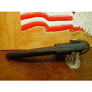 Black Leather Knife Sheath, Made to Fit a Ka Bar Marine Fighter Knife