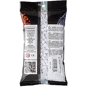 The Beadery 6 by 9mm Barrel Pony Bead, White, 900-Pieces